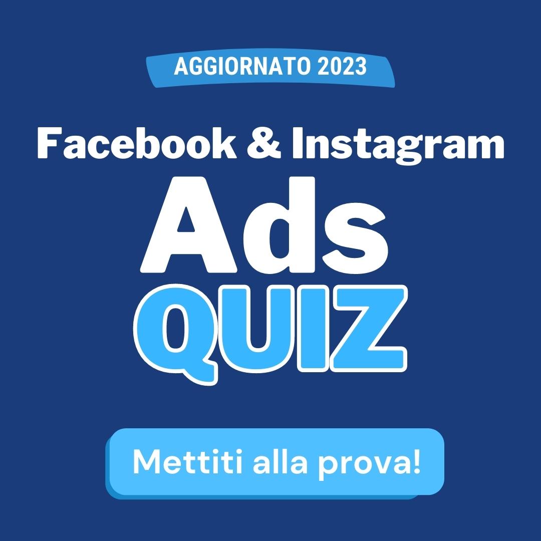 Facebook e Instagram Ads Quiz 2023 - Veronica Gentili